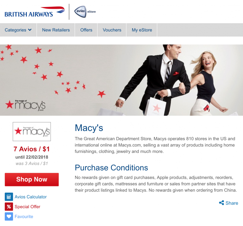 [新手專區] 快速累積英國航空哩程的利器－British Airways Avios eStore | TripPlus