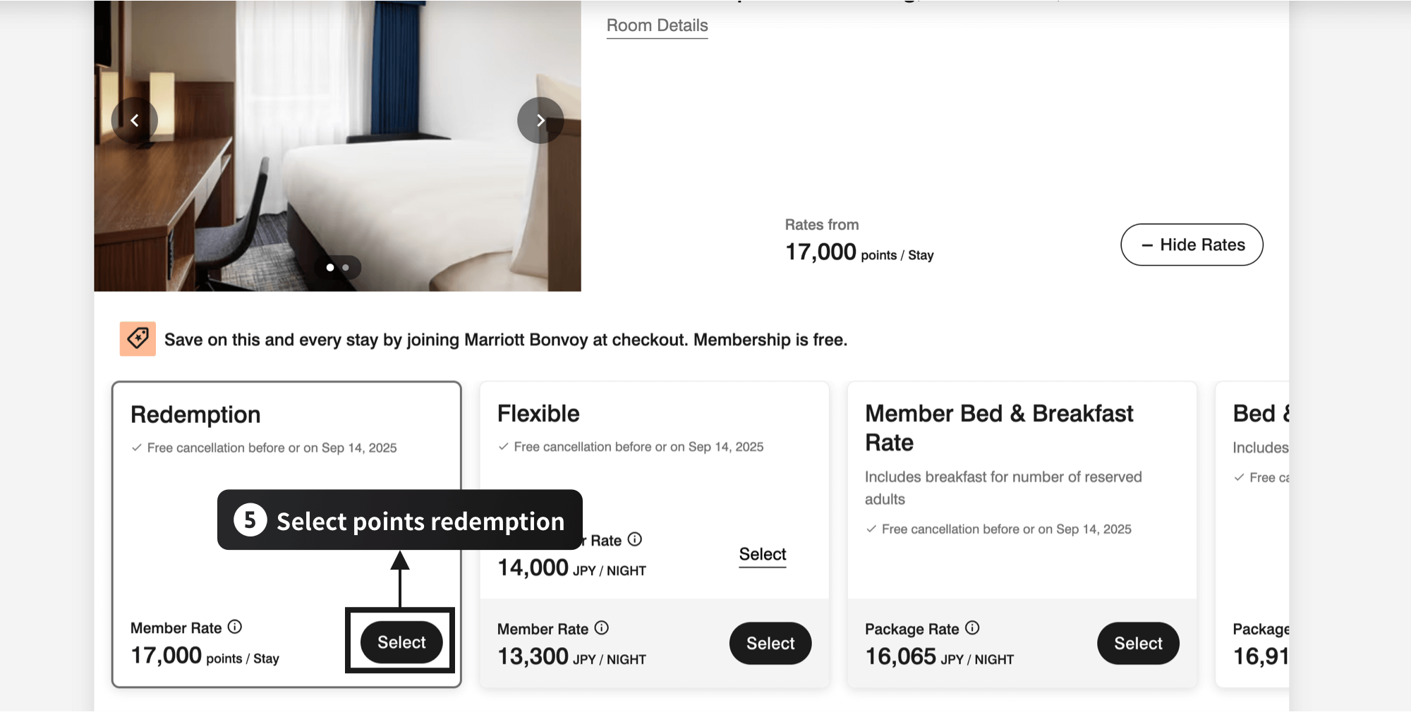 Marriott Bonvoy Point, Nightly Upgrade And Free Night Awards Redemption ...